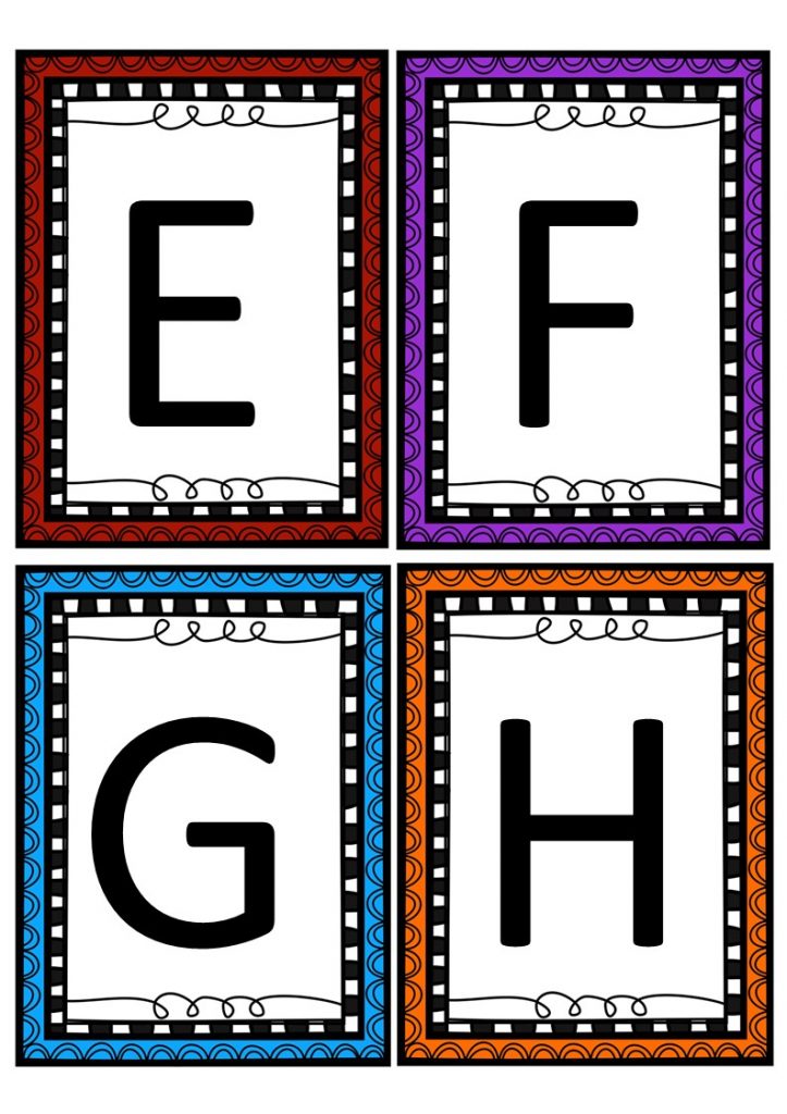 Decoramos la clase tarjetas del abecedario -Orientacion Andujar