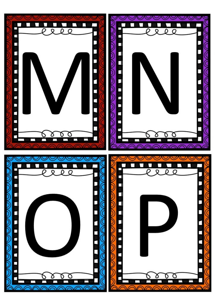 Decoramos la clase tarjetas del abecedario -Orientacion Andujar