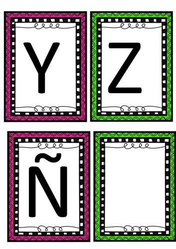 Decoramos la clase tarjetas del abecedario -Orientacion Andujar