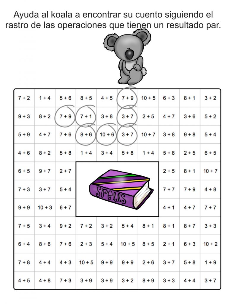 MIS PRIMEROS LABERINTOS DE SUMAS PAR O IMPAR 10 - Orientación Andújar ...