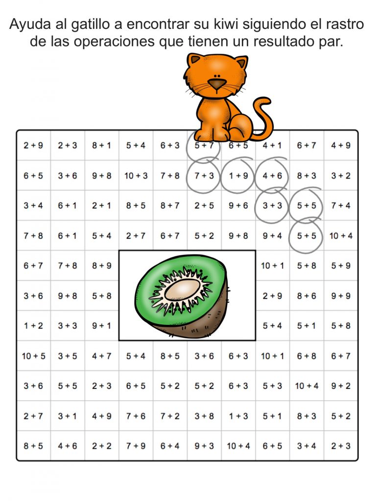 MIS PRIMEROS LABERINTOS DE SUMAS PAR O IMPAR 12 - Orientación Andújar ...