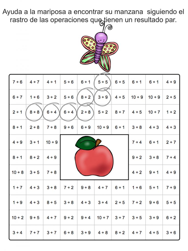 MIS PRIMEROS LABERINTOS DE SUMAS PAR O IMPAR 9 - Orientación Andújar ...