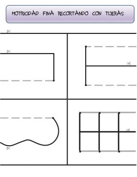 MOTRICIDAD FINA RECORTANDO CON TIJERAS -Orientacion Andujar