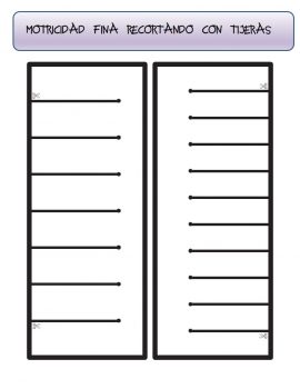 MOTRICIDAD FINA RECORTANDO CON TIJERAS -Orientacion Andujar