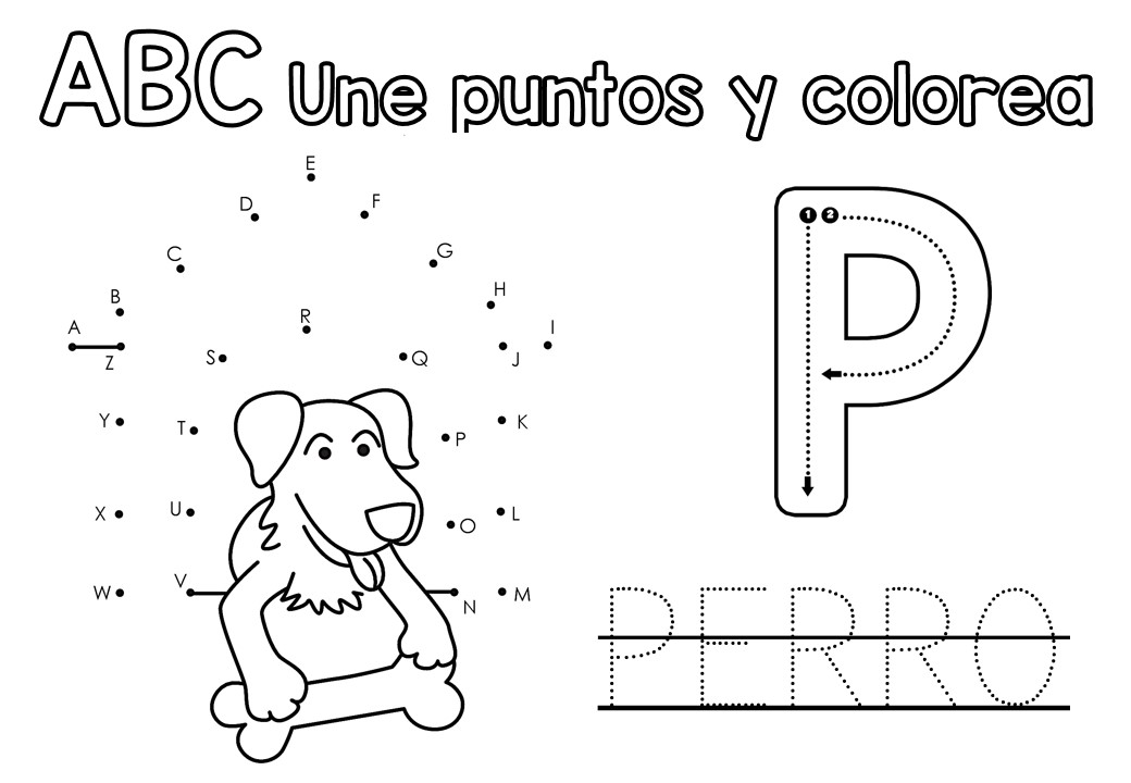 ABC Une puntos, traza y colorea (13) - Orientación Andújar - Recursos ...