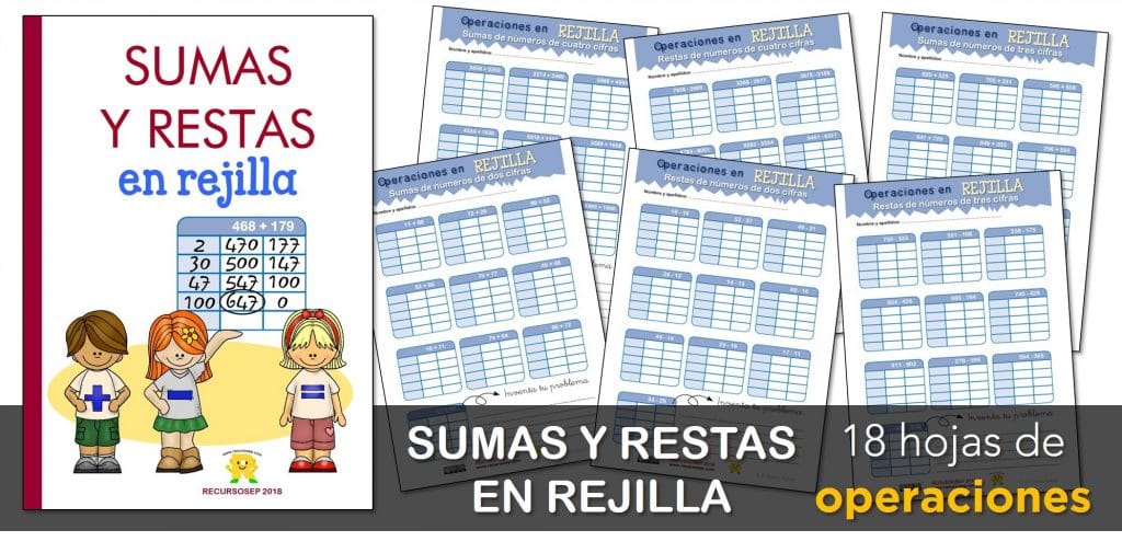 Métodos matemáticos Colección de cuadernillos de Sumas y restas en ...