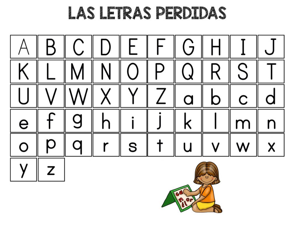 AVERIGUA LA LETRA PERDIDA APRENDEMOS EL ABECEDARIO -Orientacion Andujar