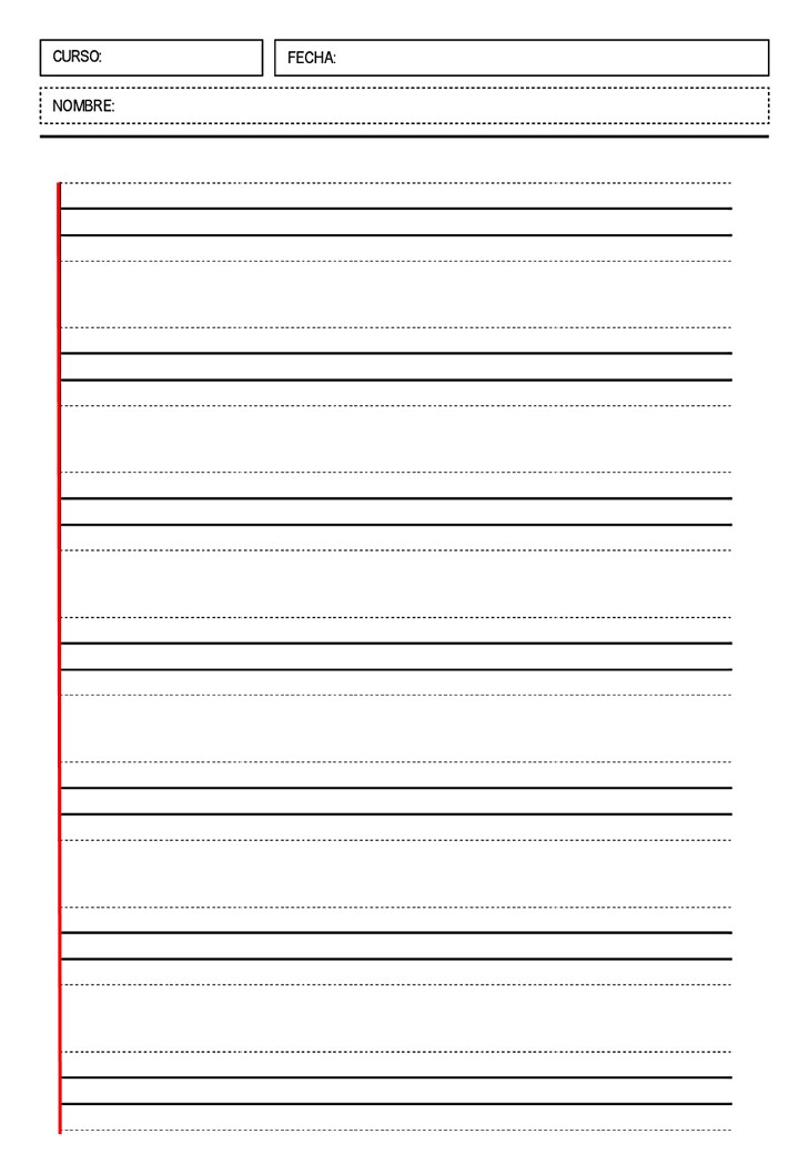 Colección plantillas de escritura de diferentes pautas y cuadriculas 20 ...