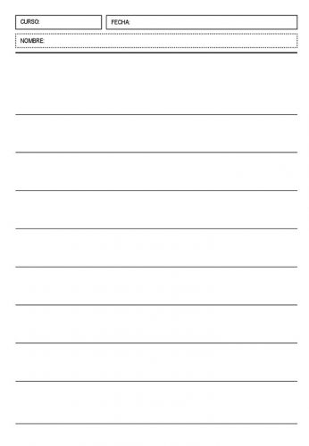 Colección plantillas de escritura de diferentes pautas y cuadriculas 20 ...