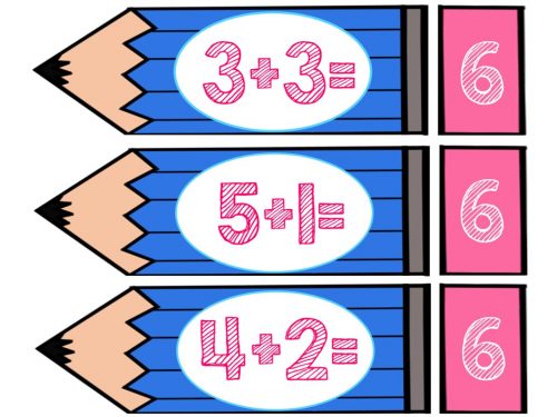 Colección de tarjetas para trabajar sumas sencillas en infantil y ...