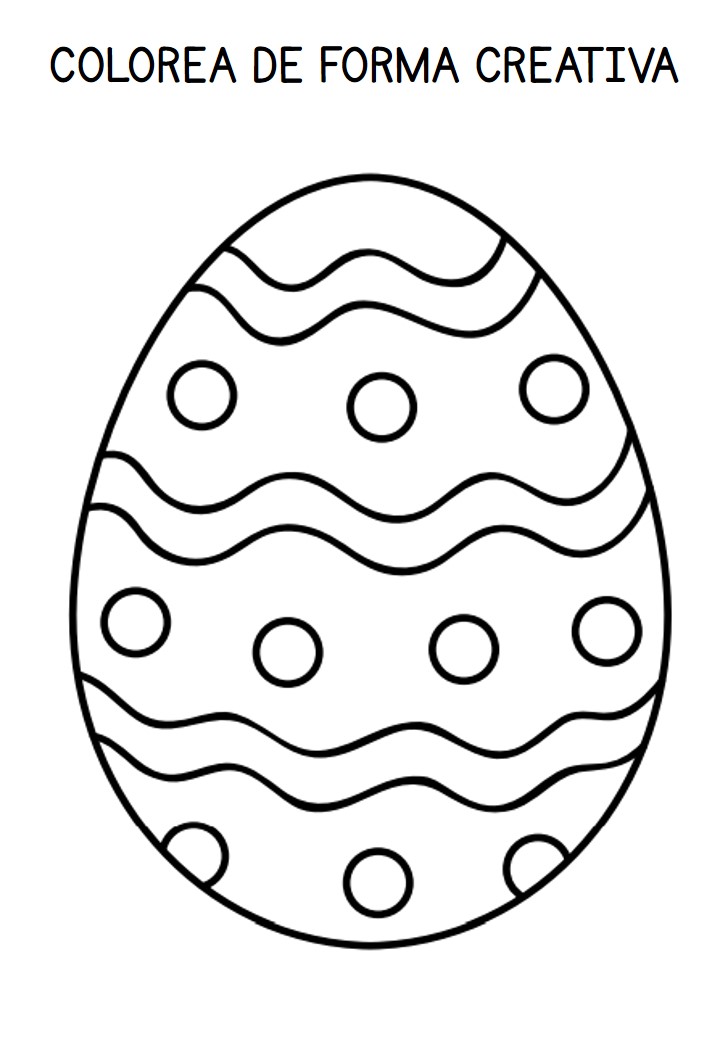 Vamos a colorear huevos de Pascua de forma creativa 20 diseños ...
