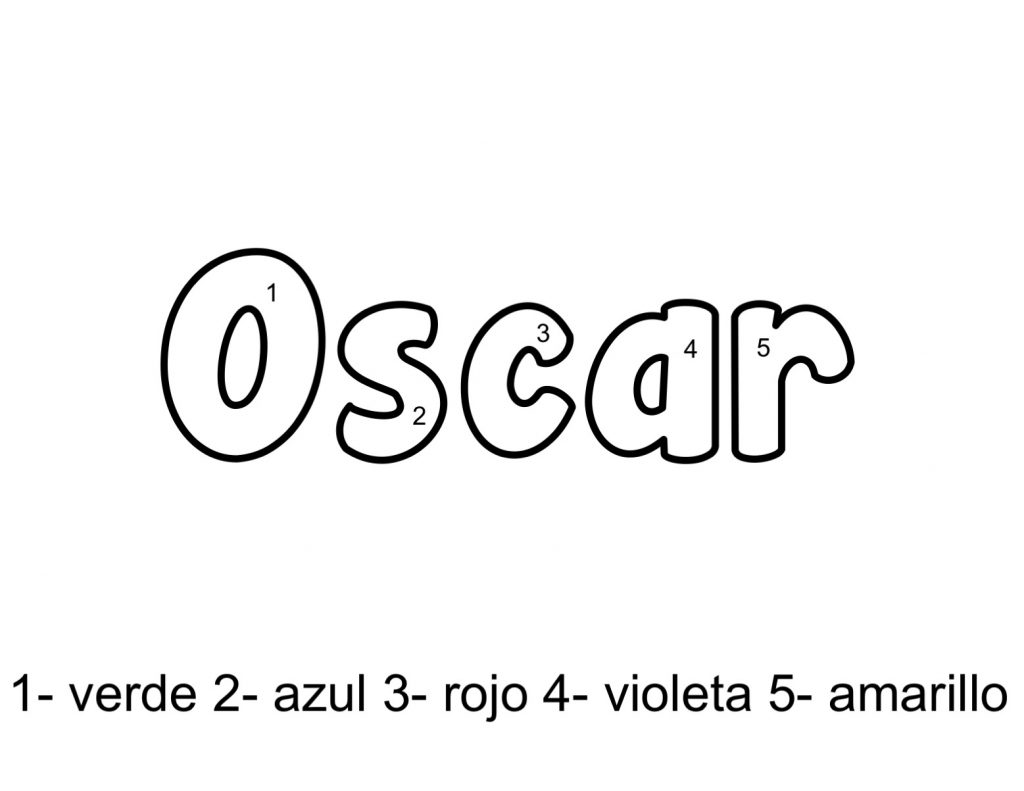 decora tu clase Carteles Coloreamos nombre siguiendo instrucciones ...