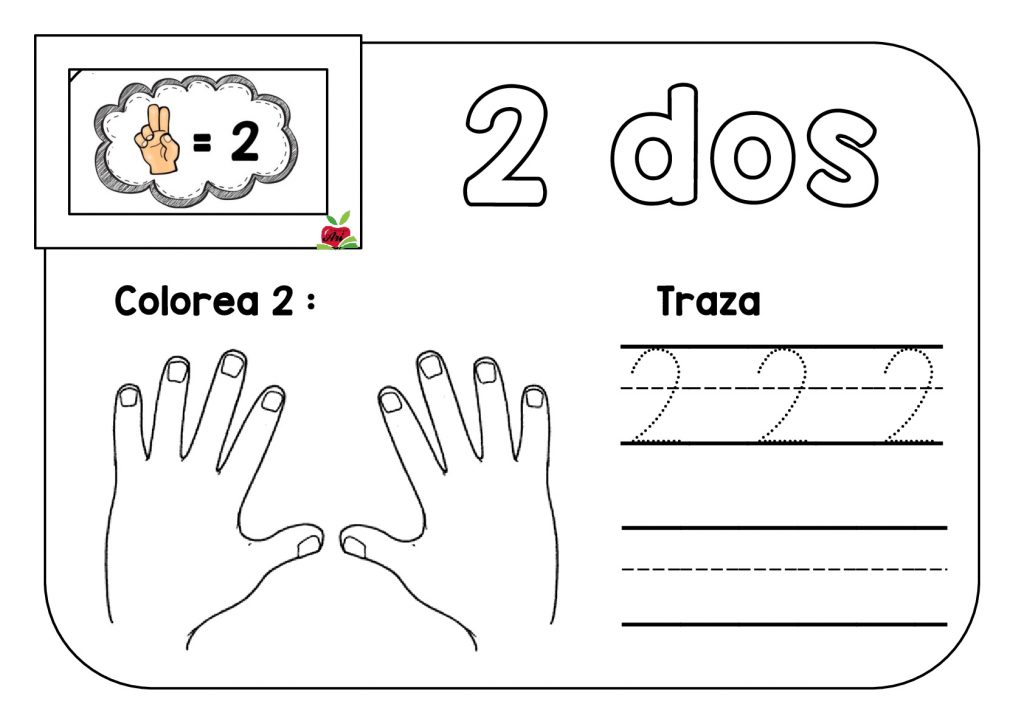 TRAZA Y COLOREA TRABAJAMOS LOS NÚMEROS DEL 1 AL 10 -Orientacion Andujar
