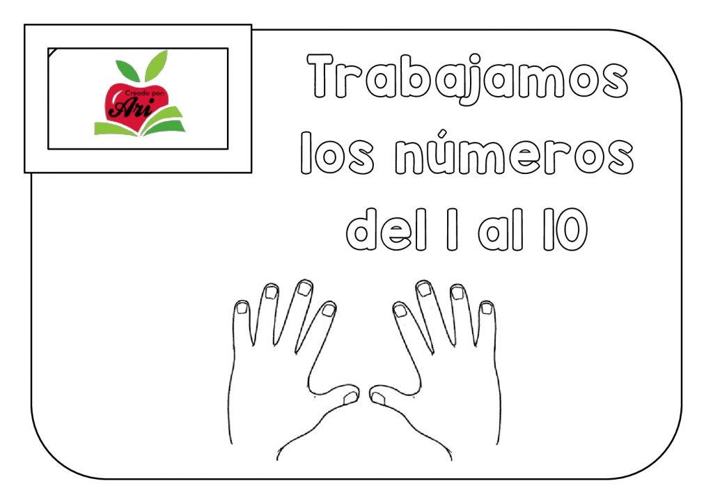 TRAZA Y COLOREA TRABAJAMOS LOS NÚMEROS DEL 1 AL 10 -Orientacion Andujar