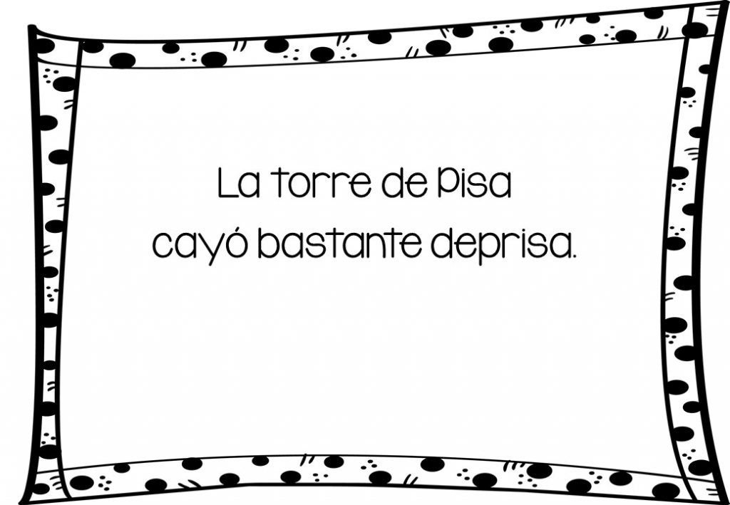 COLECCIÓN DE TRABALENGUAS CORTOS PARA INFANTIL -Orientacion Andujar