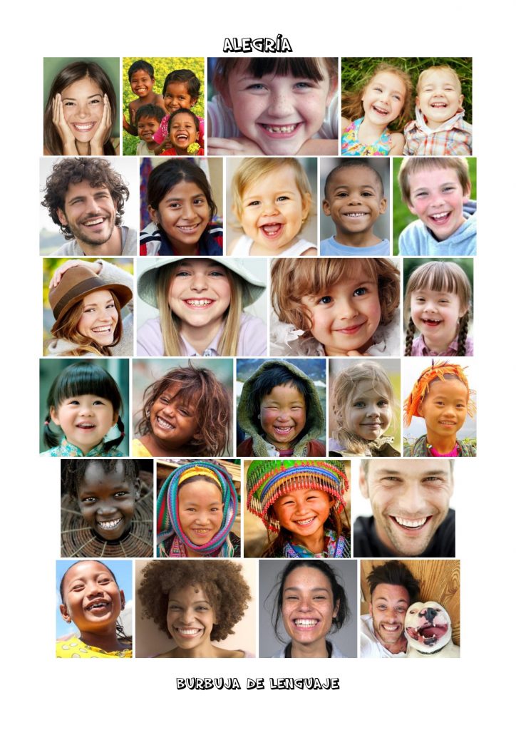 Láminas con imagenes reales para trabajar las emociones de la burbuja ...