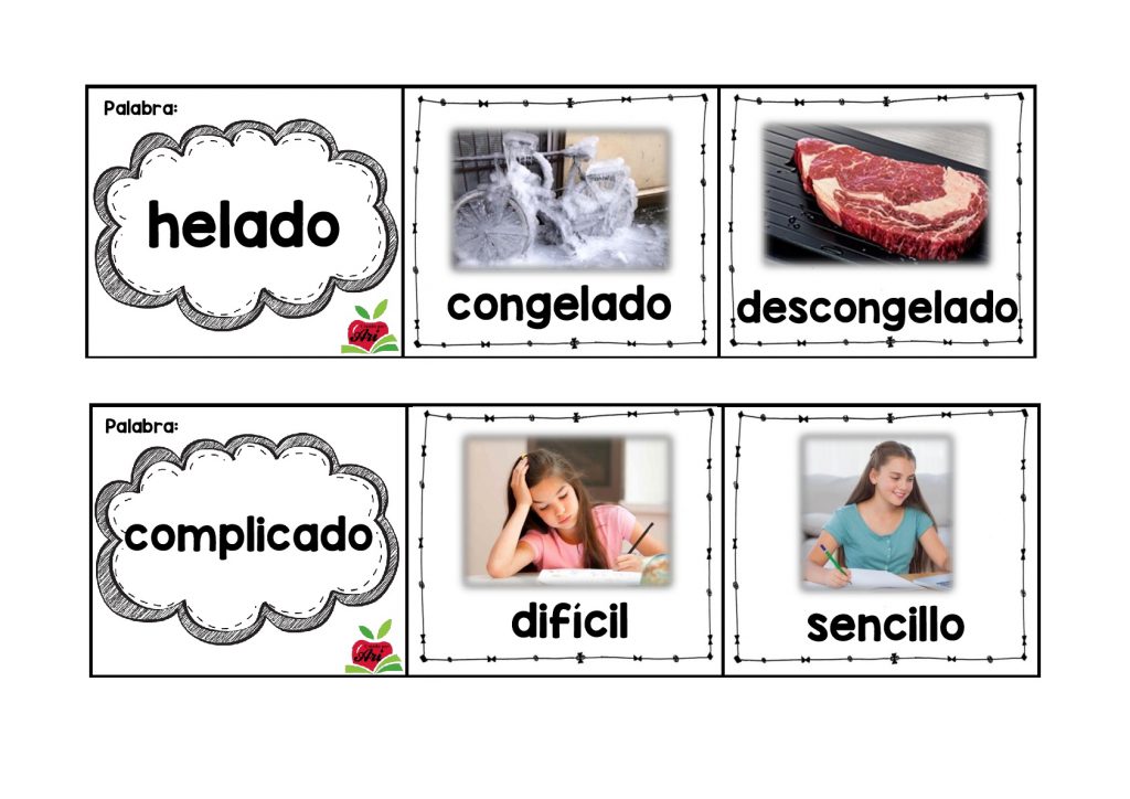 Actividades para trabajar sinónimos y antónimos dejamos plantilla ...