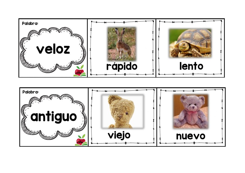 Actividades para trabajar sinónimos y antónimos dejamos plantilla ...