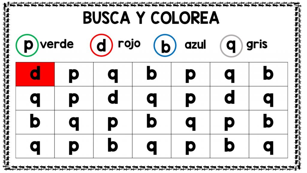 #dislexia actividades Busca y colorea reconocimiento de letras Dejamos ...