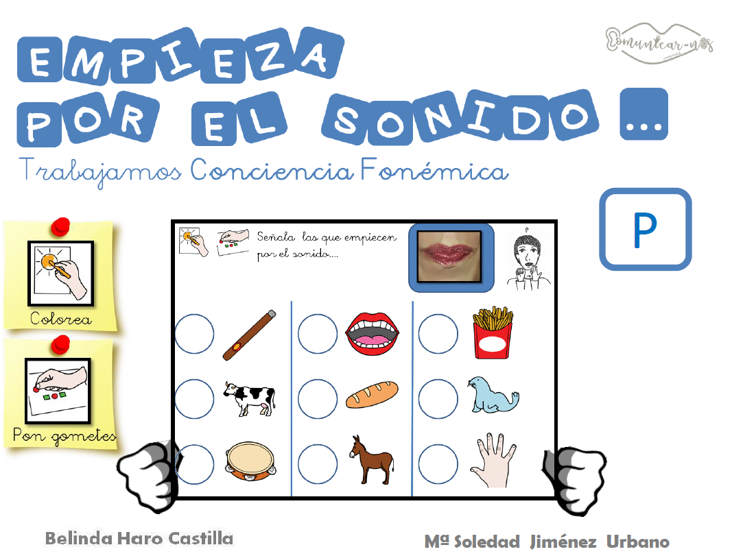 Fichas CONCIENCIA FONÉMICA: "EMPIEZA POR... -Orientacion Andujar