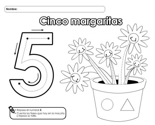 Traza y colorea Trabajamos los números del 1 al 10 con estas divertidas ...