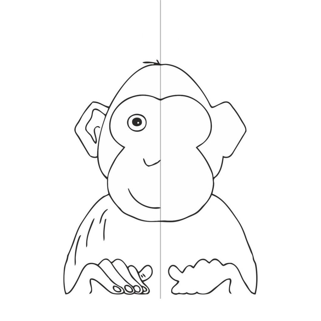 Trabajamos la lateralidad con etas fichas de simétricos de animales ...