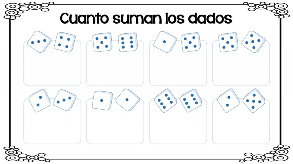 Divertidas sumas con dados para repasar este verano - Orientacion Andujar