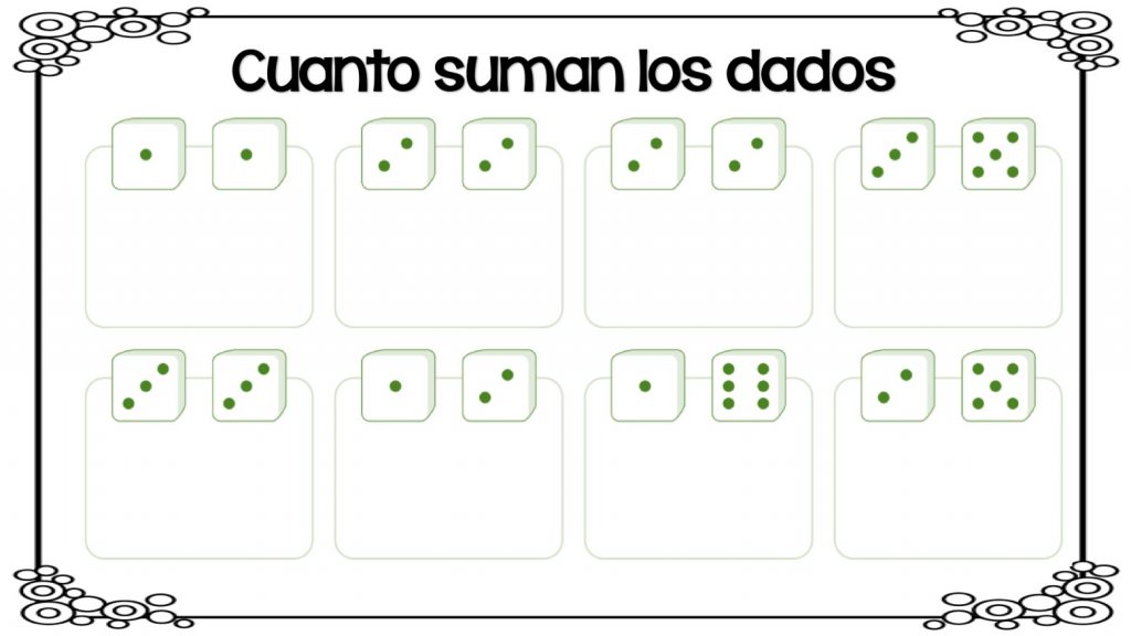 Divertidas sumas con dados para repasar este verano - Orientacion Andujar
