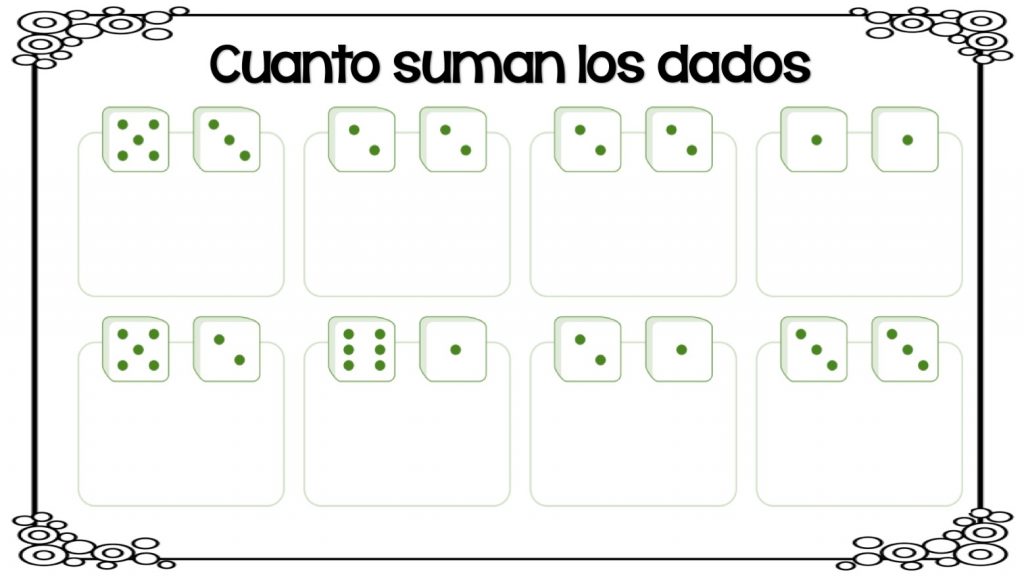 Divertidas sumas con dados para repasar este verano - Orientacion Andujar