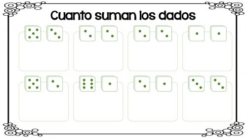 Divertidas sumas con dados para repasar este verano - Orientacion Andujar