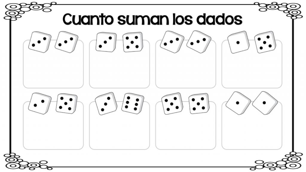 Divertidas sumas con dados para repasar este verano - Orientacion Andujar