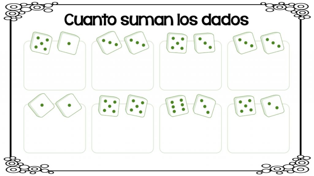 Divertidas sumas con dados para repasar este verano - Orientacion Andujar