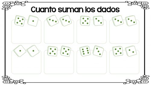 Divertidas sumas con dados para repasar este verano - Orientacion Andujar