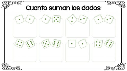 Divertidas sumas con dados para repasar este verano - Orientacion Andujar