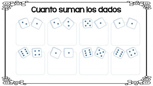 Divertidas sumas con dados para repasar este verano - Orientacion Andujar