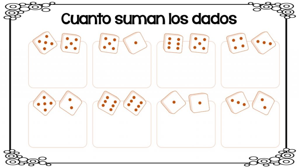 Divertidas sumas con dados para repasar este verano - Orientacion Andujar