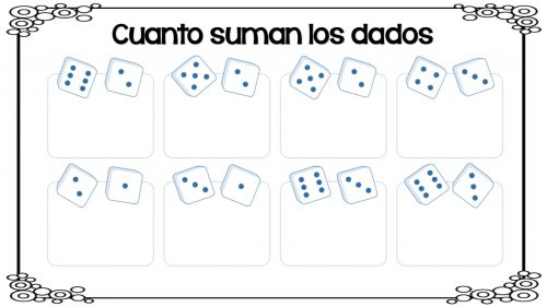 Divertidas sumas con dados para repasar este verano - Orientacion Andujar