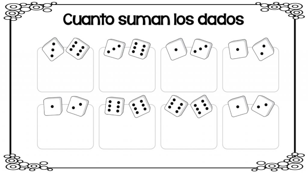 Divertidas sumas con dados para repasar este verano - Orientacion Andujar