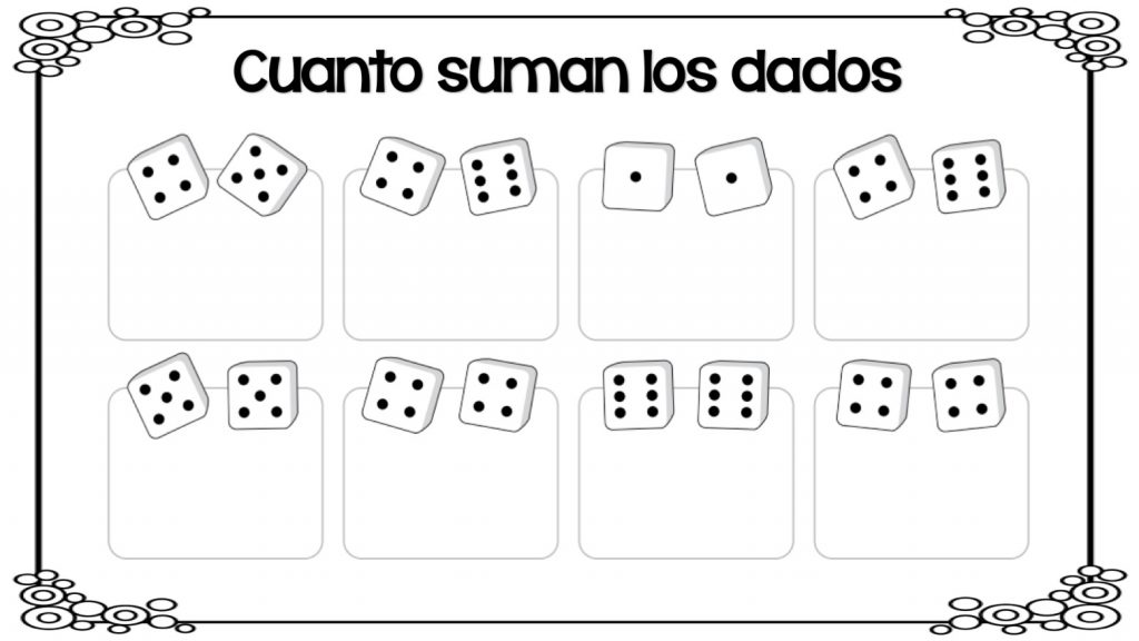 Divertidas sumas con dados para repasar este verano - Orientacion Andujar