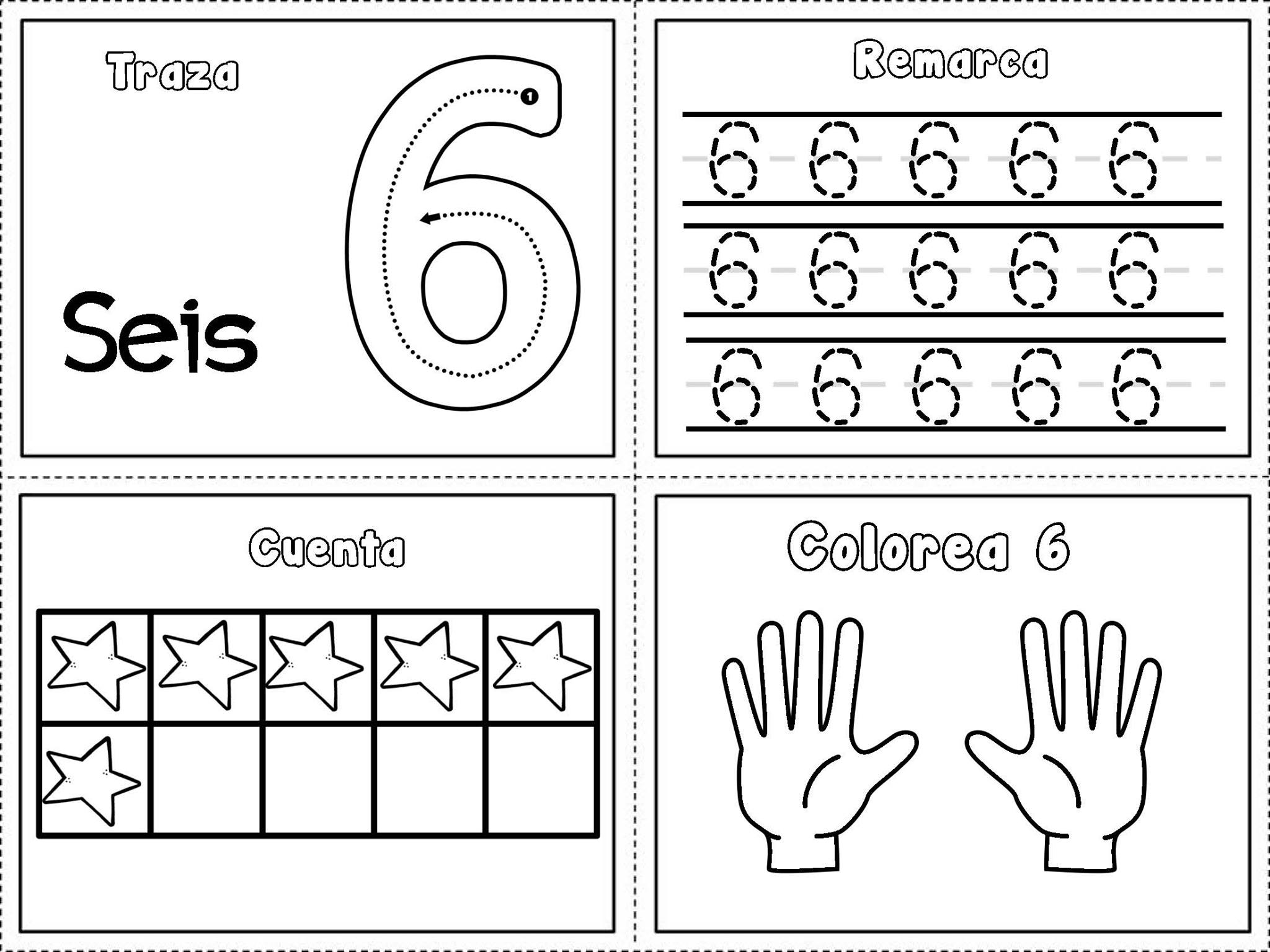 Grafomotricidad números del 1 al 10 (6) - Orientación Andújar ...