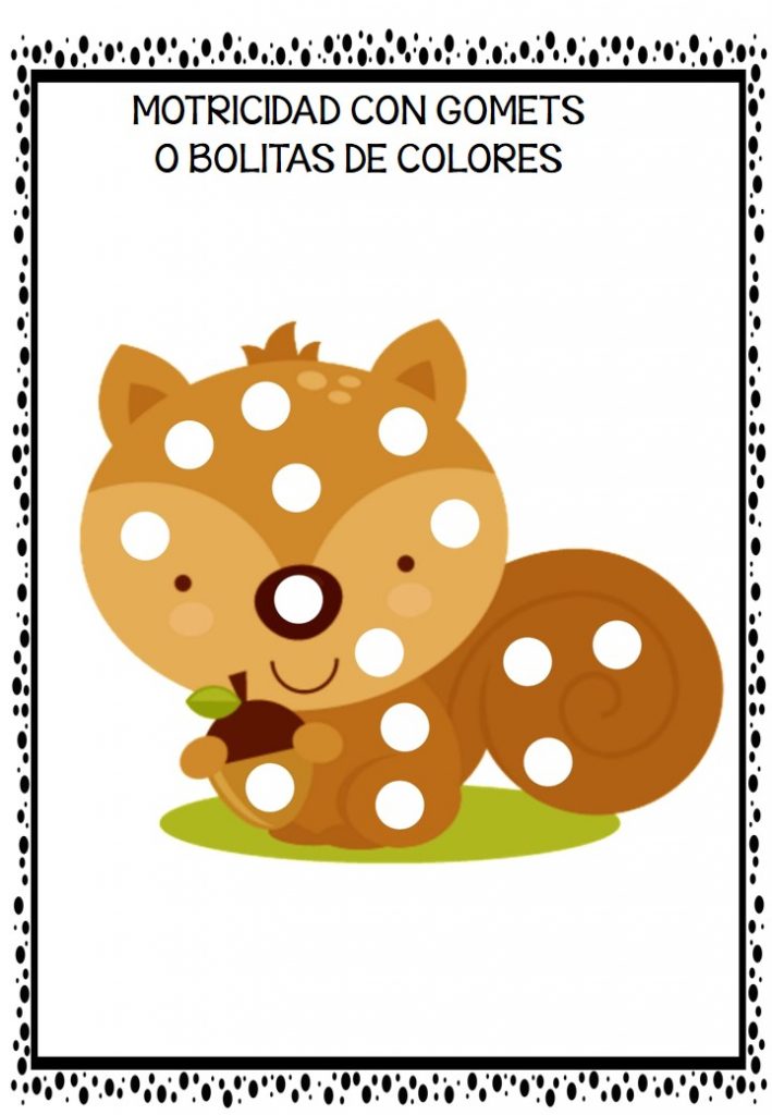 Motricidad fina animales con pompones, algodones o gomets -Orientacion ...