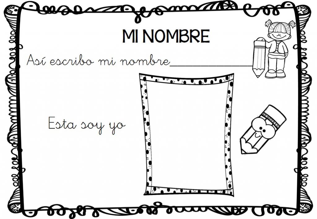 Fichas para aprender el nombre propio - Orientacion Andujar