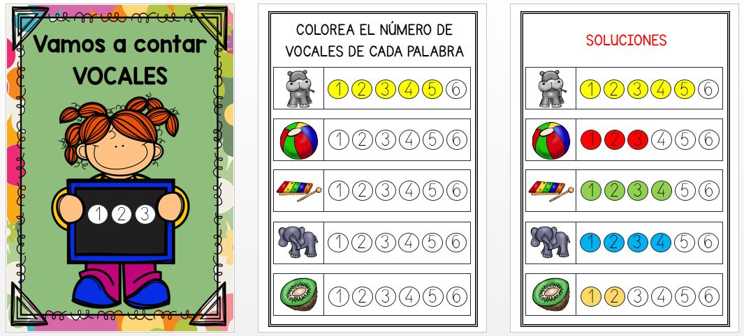 Conciencia fonológica vamos Identificar cuántas palabras hay en una ...