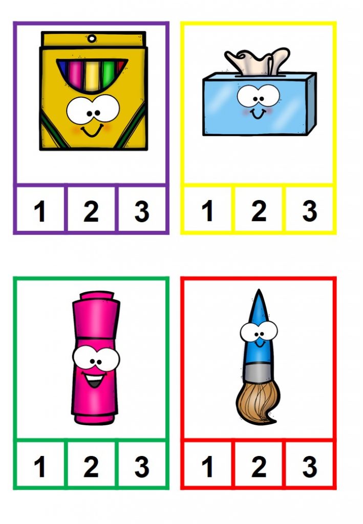Materiales manipulativos para trabajar el conteo y los números 1-2-3 ...