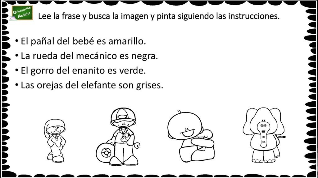 Comprensión lectora a través de instrucciones: Lee, comprende y colorea ...