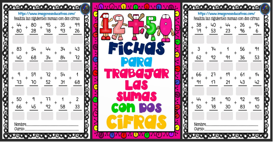 Hojas De Trabajo Gratuitas De Suma De 2 Dígitos