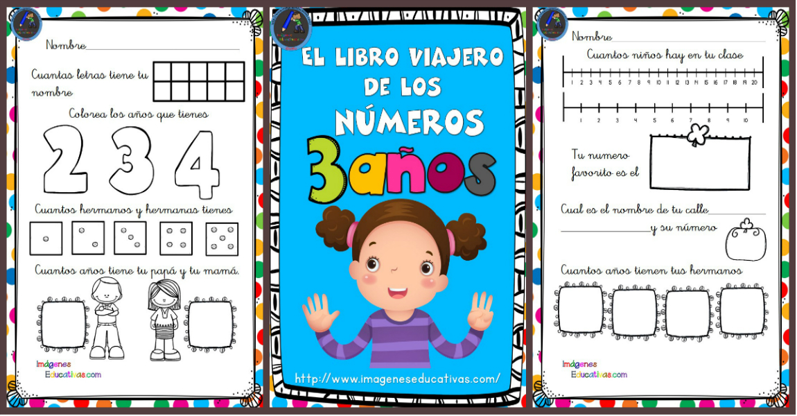 LIBRO VIAJERO DE LOS NÚMEROS 3 AÑOS portada - Orientación Andújar ...