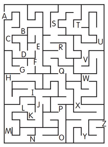 Laberintos abecedario -Orientacion Andujar