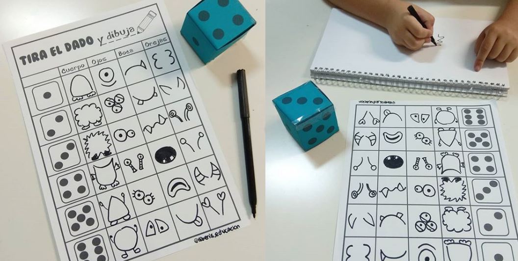 Tira el dado y dibuja tu monstruo nos divertimos un rato -Orientacion ...