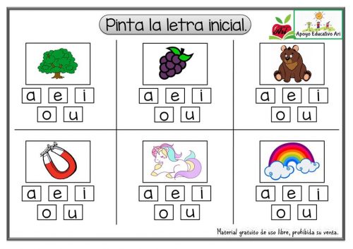 Conciencia fonológica reconocemos las vocales -Orientacion Andujar